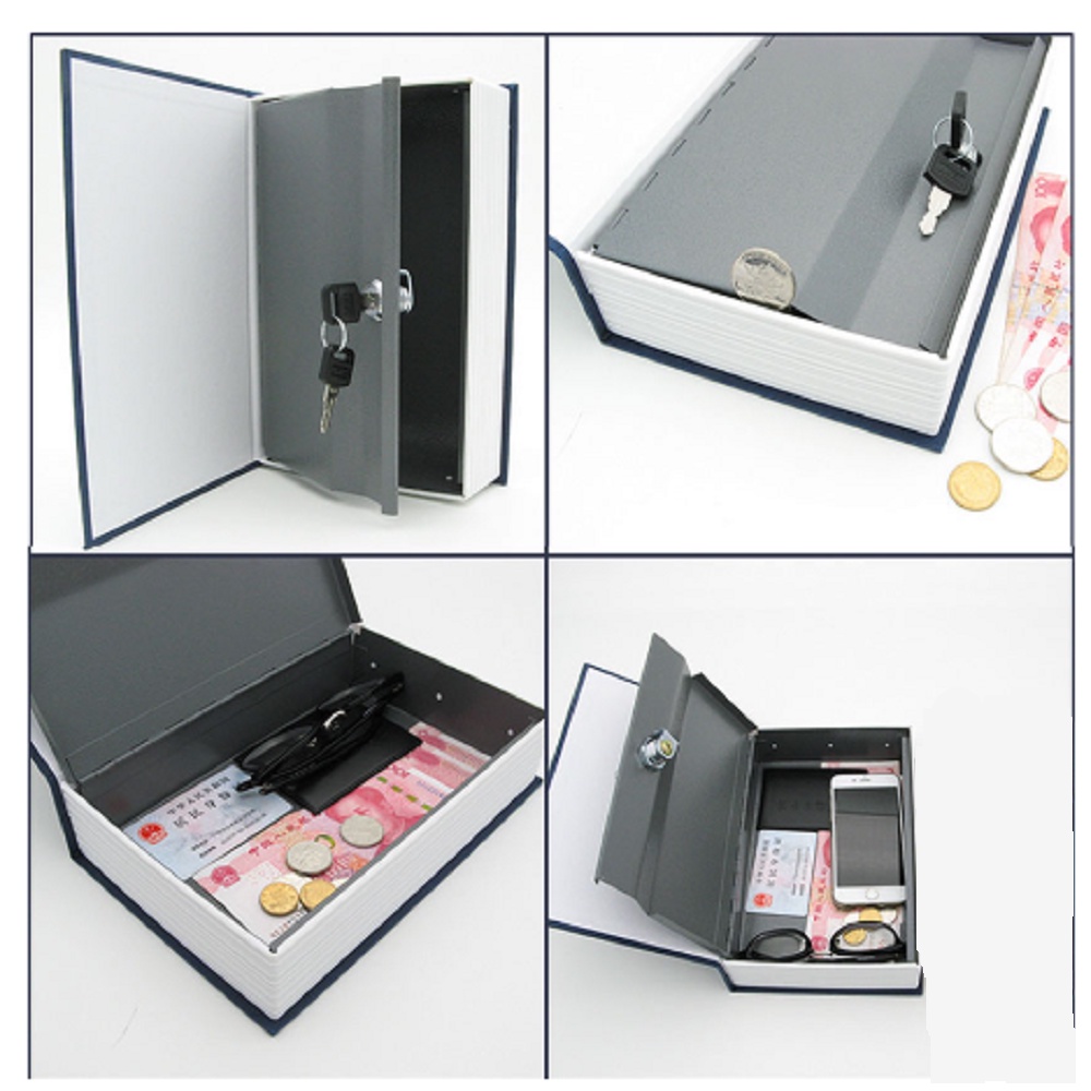 TRENY Secret Safety Box Book Safe Passcode Hidden Storage Anti Theft ...
