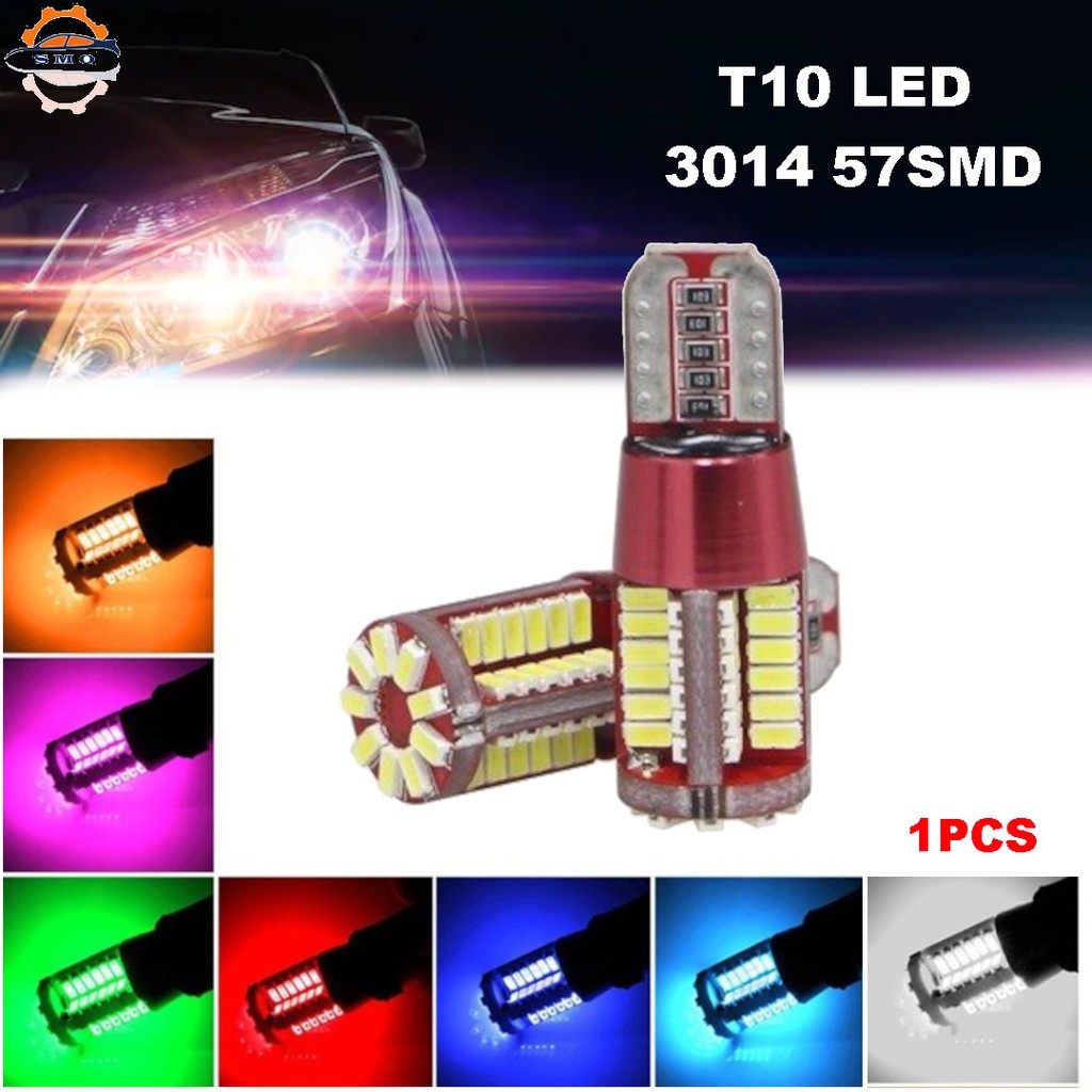 12V T10 3014 57SMD Car Led P21/5W Lampu Kecil Kereta Persona Saga BLM ...