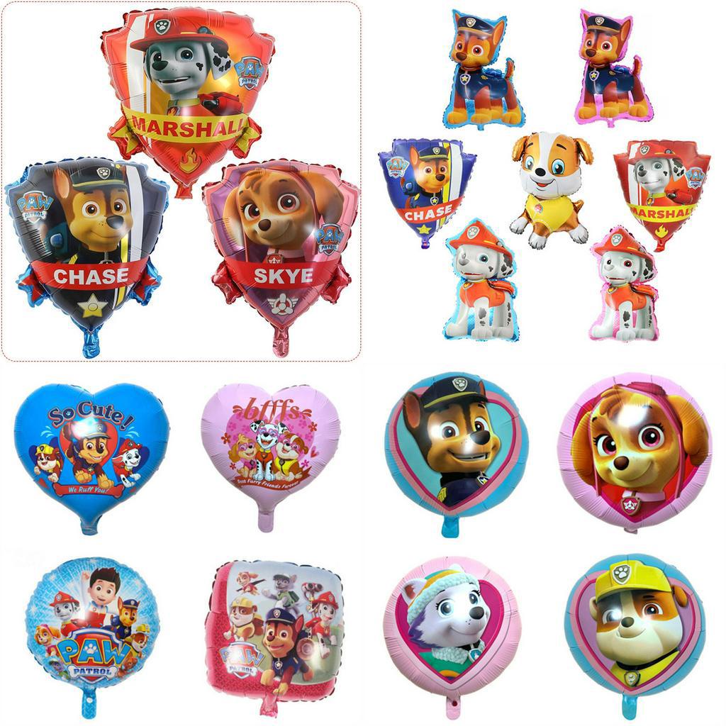 Mini Dog shaped balloons - paw patrol Foil Balloons for Birthday Room Home Party Decorations ...