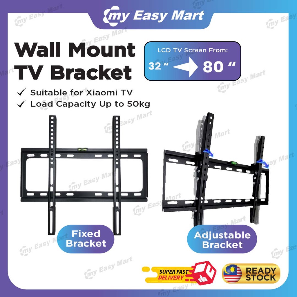 【𝟮𝟰𝗵𝗿 𝗦𝗵𝗶𝗽】14inch - 110inch TV Bracket 32" 43" 55" 65" 75" Flat Panel ...