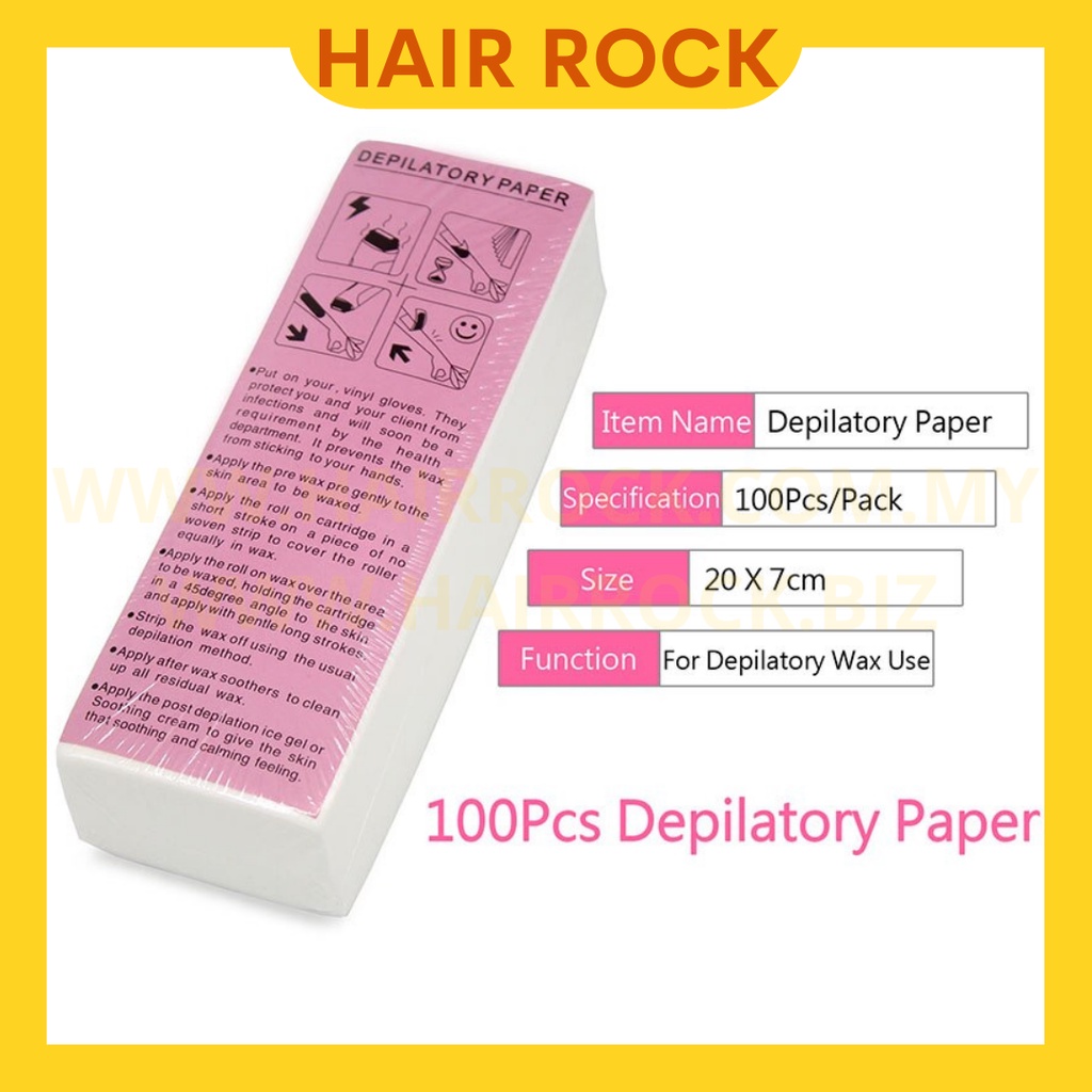 100pcs High Quality Non-woven Depilatory Wax Paper Thick Hair Removal ...