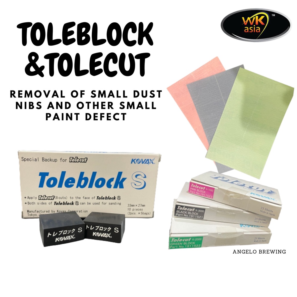 KOVAX TOLEBLOCKS AND TOLECUT BY PIECES FOR DRY APPLICATION | Shopee ...
