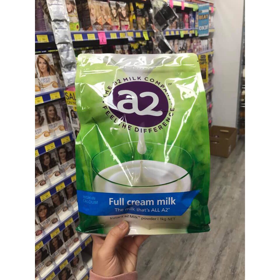 A2 full cream powdered milk, powdered whole milk 1kg, full Australian chemist stamp | Shopee ...