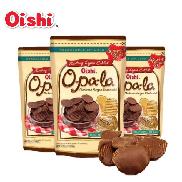 Opala Chocolate Potato Chips Keropok Kentang Lapis Coklat 巧克力薯片 100g ...