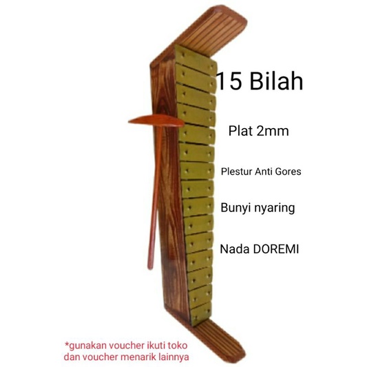 Gamelan Mini Saron 15 Blades Traditional Children's Educational Toy Not ...