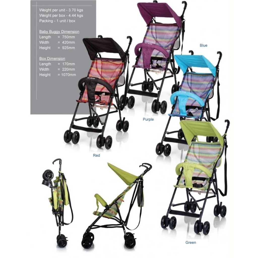 My Dear Baby Buggy 17000 (Compact Fold Stroller) | Shopee Malaysia