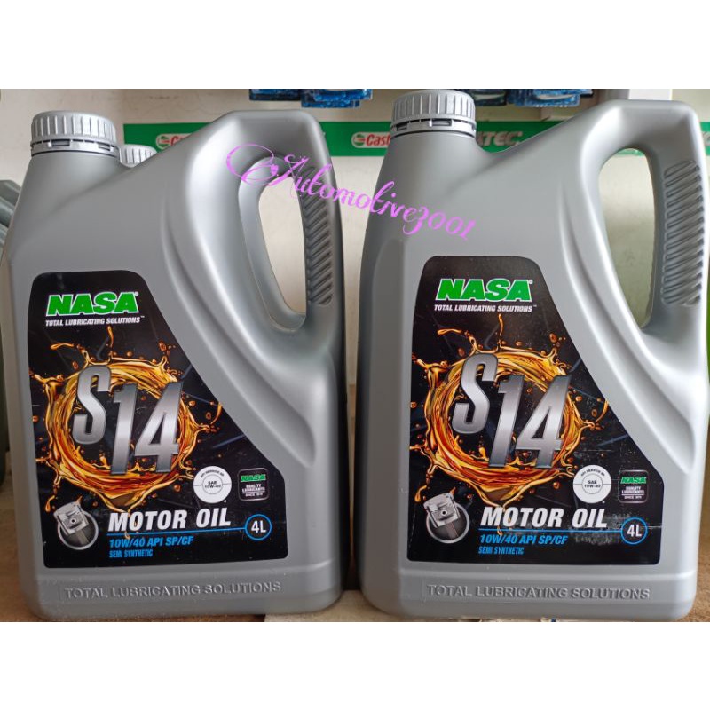 NASA S14 (10W40) SEMI SYNTHETIC 4L WITH OIL FILTER | Shopee Malaysia