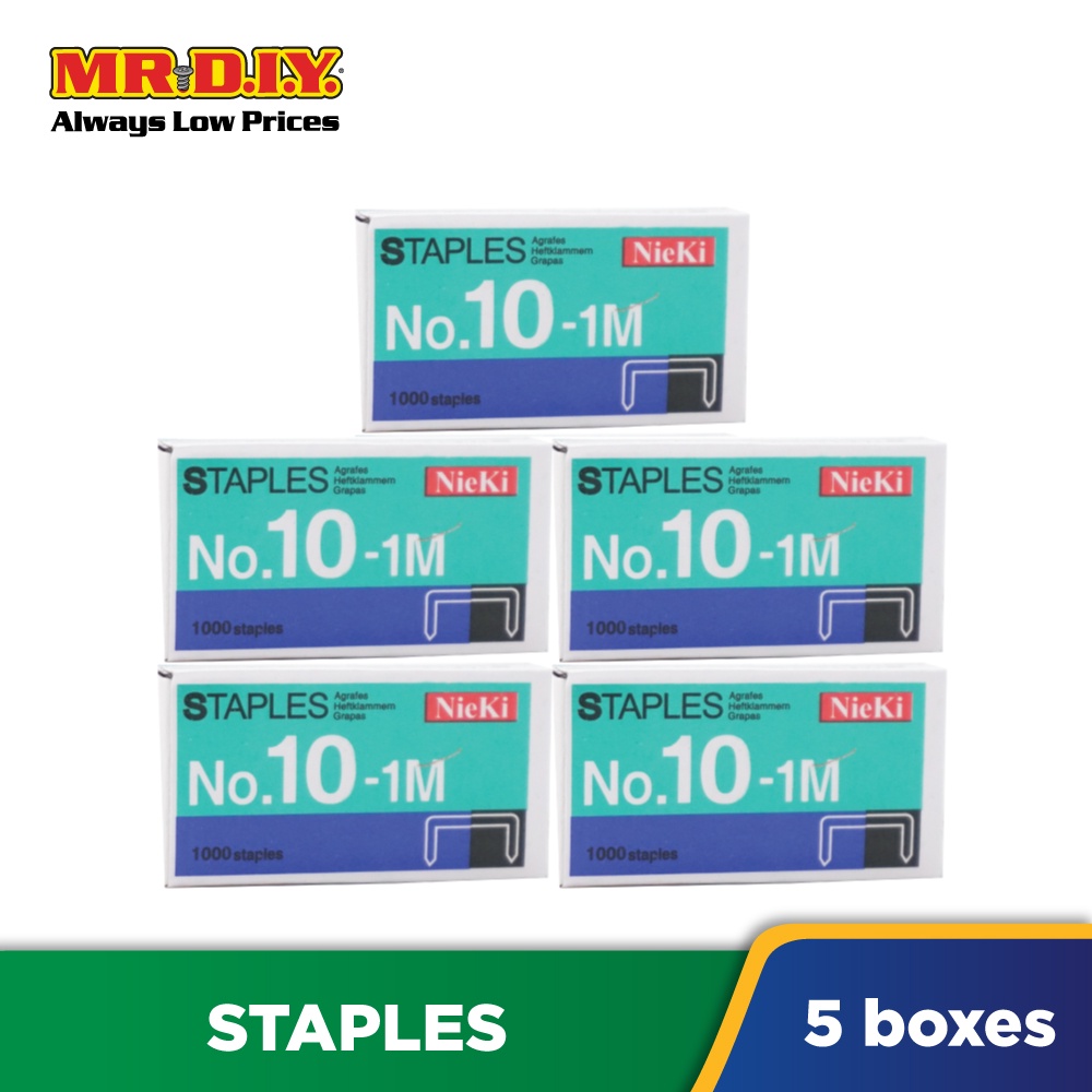 NIEKI Staples 10-1m (5 pieces) | Shopee Malaysia