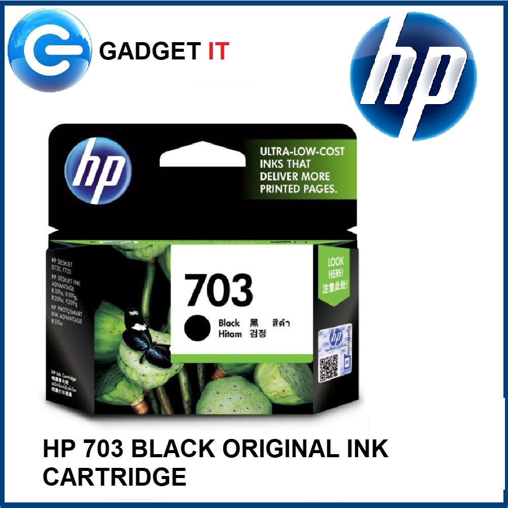HP 703 BLACK CARTRIDGE /HP 703 TRI- COLOUR CARTRIDGE /HP 703 BLACK +TRI ...