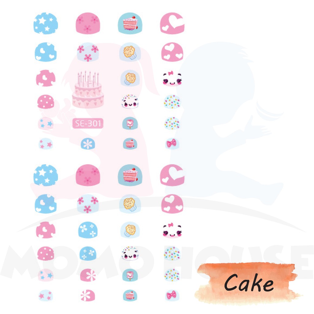 Baby Kids Cute Cartoon Nail Art Stickers Waterproof DIY Manicure ...