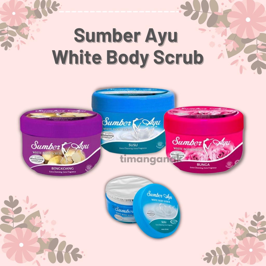 (ORIGINAL) Sumber Ayu Whitening Body Scrub Lulur Mandi 250ml Susu ...