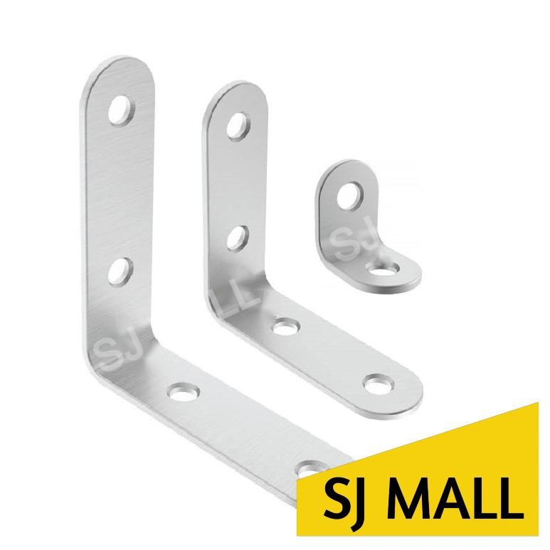 DIY L Bracket c/w Screw set 90 degree (Thickness 2mm) L形支架，90度角架 [SJ MALL] | Shopee Malaysia