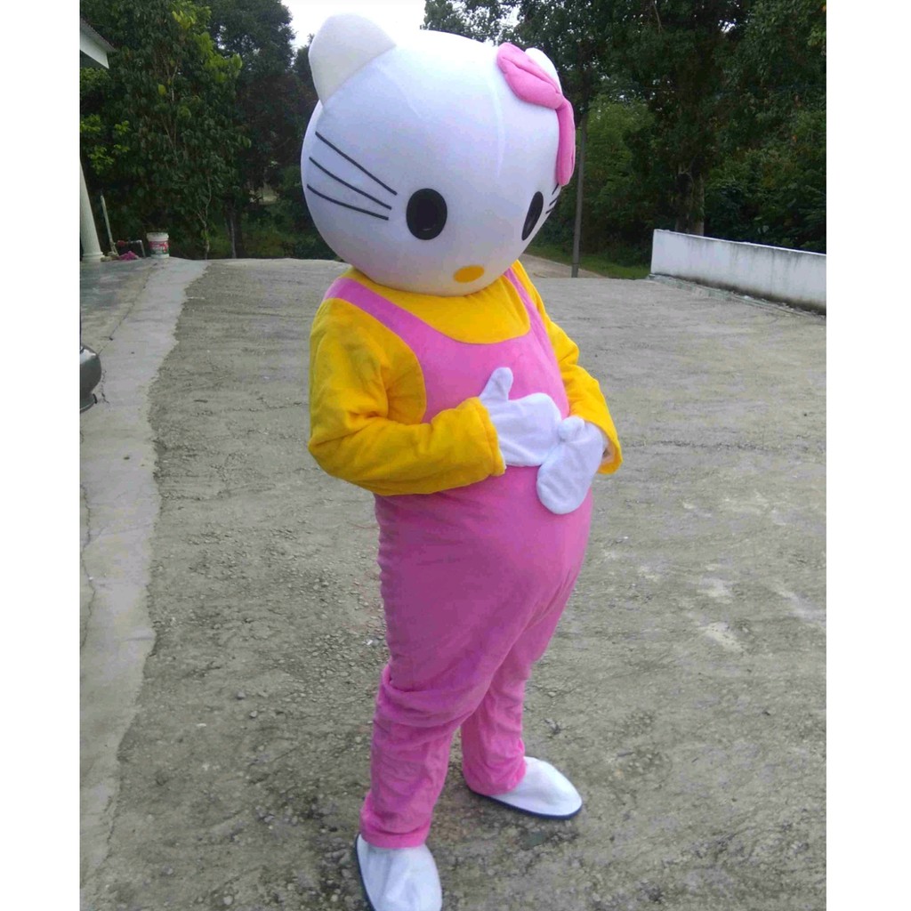 READY STOCK HELLO KITTY MASCOT COSTUME MASKOT KOSTUM | Shopee Malaysia