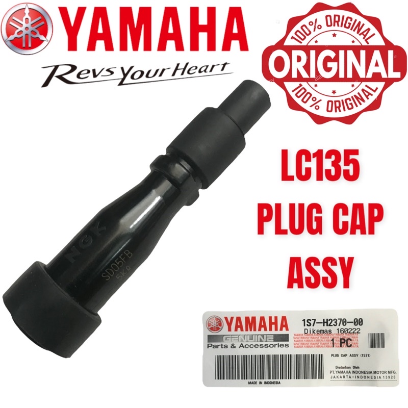 YAMAHA LC135 Y15ZR Y16ZR R15 MT15 FZ150 100% ORIGINAL PLUG CAP KEPALA ...