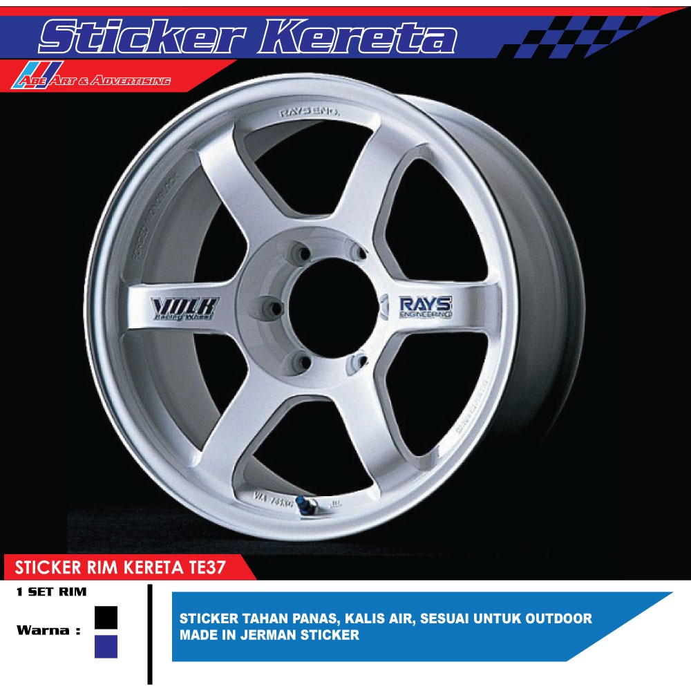 Sticker, Sticker Rim Volk Racing, RAYS | Shopee Malaysia