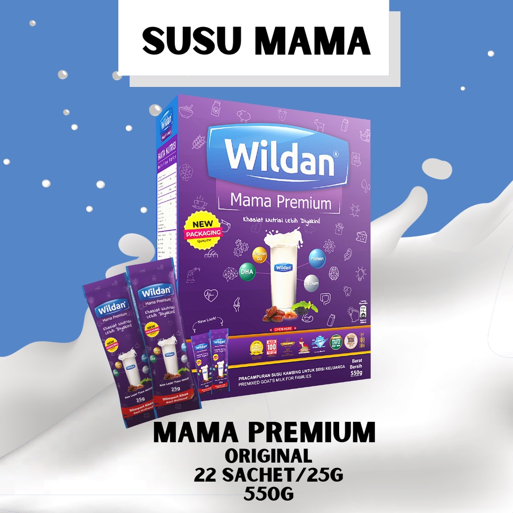 WILDAN SUSU KAMBING WILDAN MAMA PREMIUM(550G) TAK HAMIS ORIGINAL ...