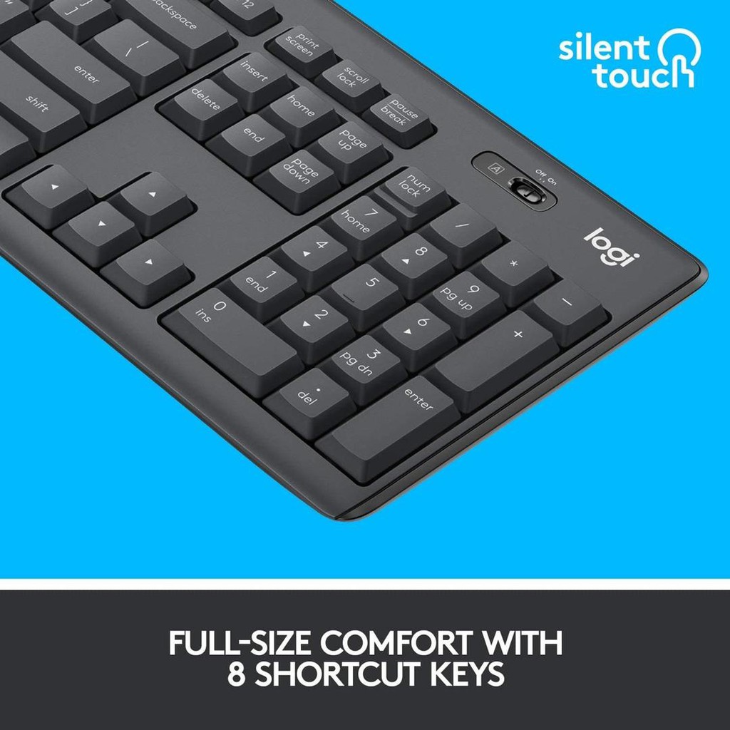 Logitech MK295 Silent Wireless Keyboard Mouse Combo ( 920-009814 ...