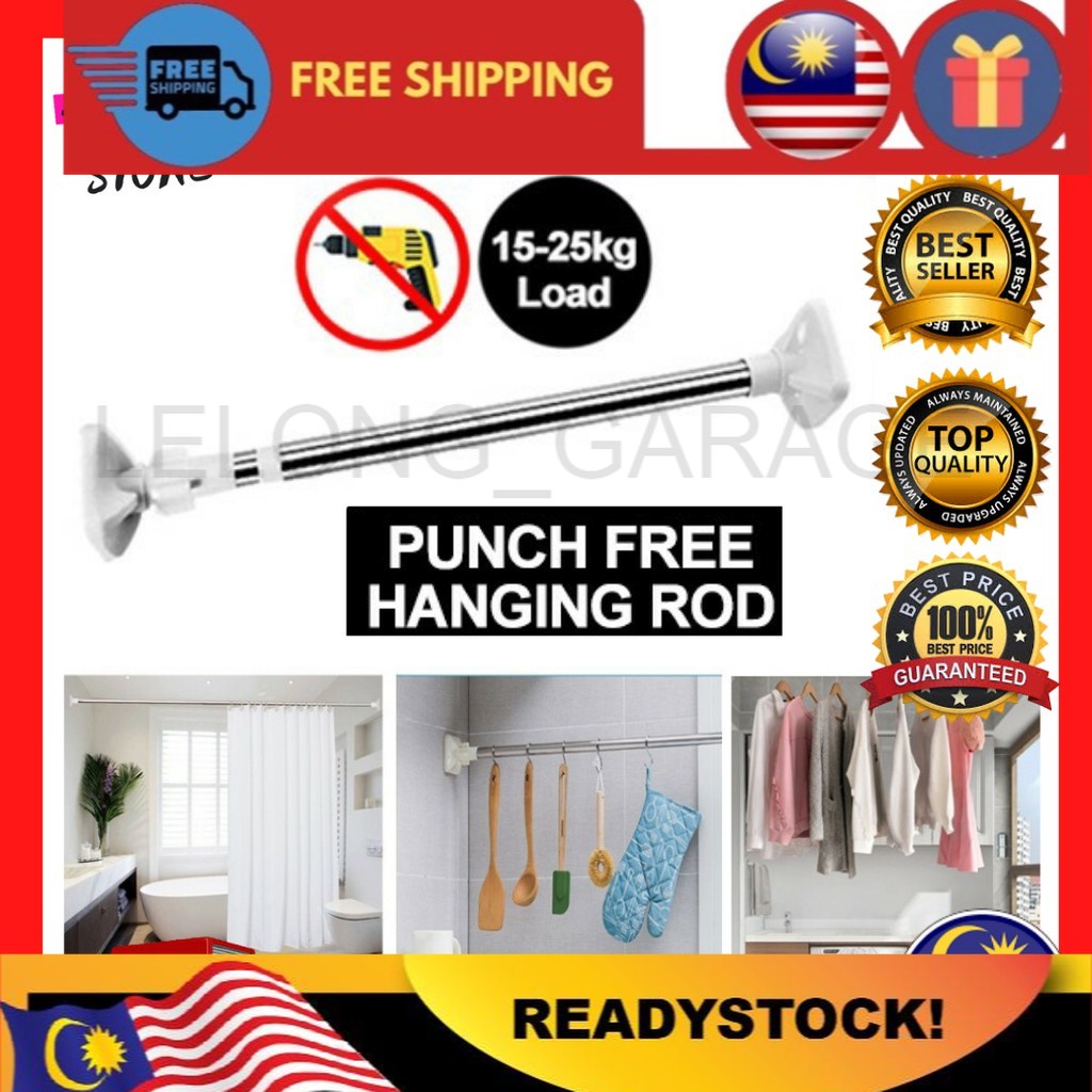 Ampaian Baju/ SALEBatang Langsir Besi Gantung Bilik Air Almari Pakaian ...