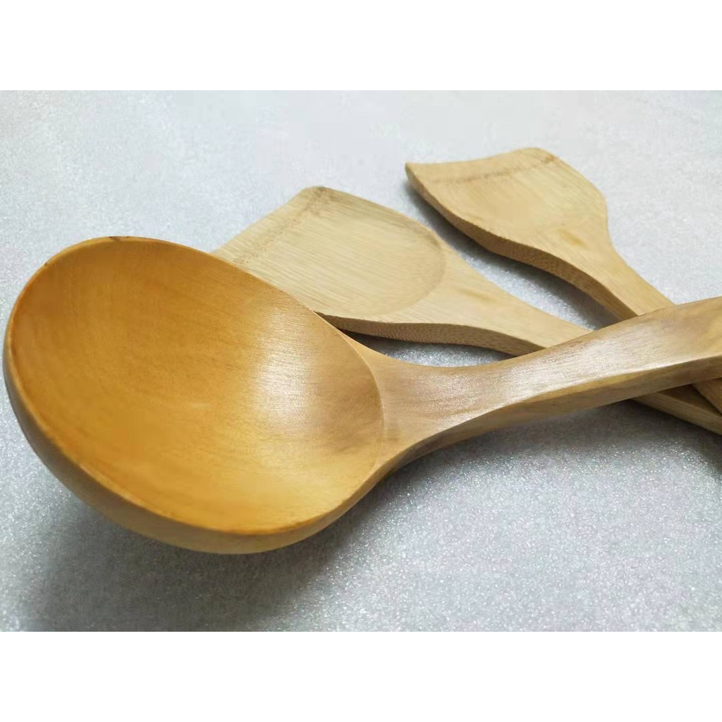 Pakej Senduk Sup & Sudip Kayu Buluh [SET B] | Shopee Malaysia