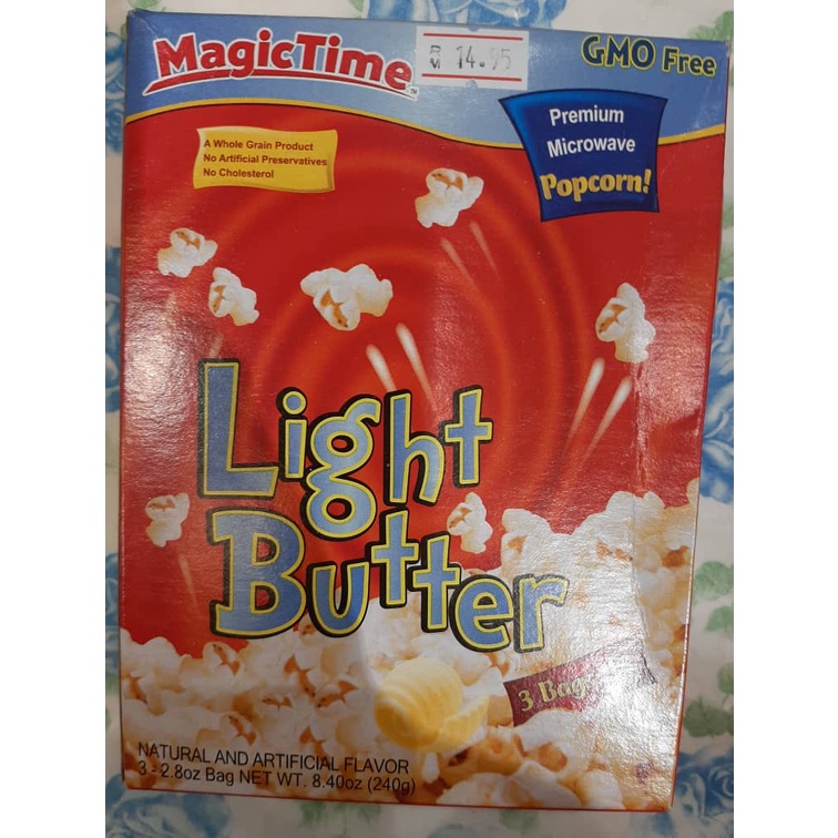 Magic Time-Popcorn-Light Butter 240g/Magic Time-Popcorn-Mentega Ringan ...