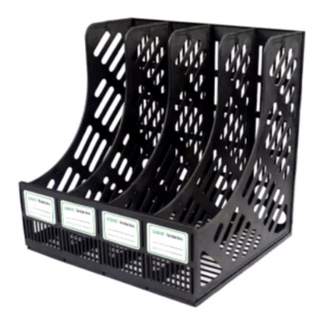 Rak Fail Plastik Desktop Storage File Rack Document Holder Vertical ...
