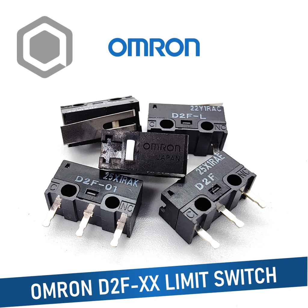 Omron Micro Limit Switch D2F | D2F-L | D2F-01 | D2F-01L | D2F-F-3-7 | Shopee Malaysia