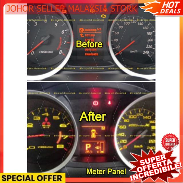 Mitsubishi Lancer EVO X Proton inspira panel Meter evolution sport ...