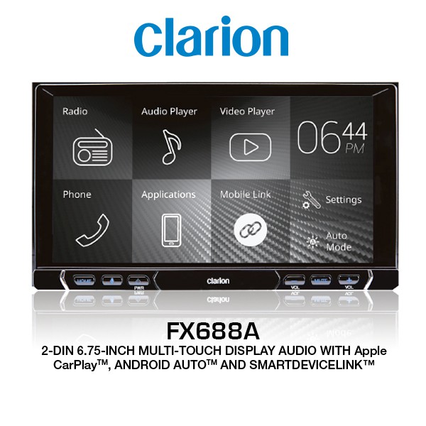 Clarion 2DIN Display Audio (Android Auto/CarPlay/SDL/Miracast 6.75 ...