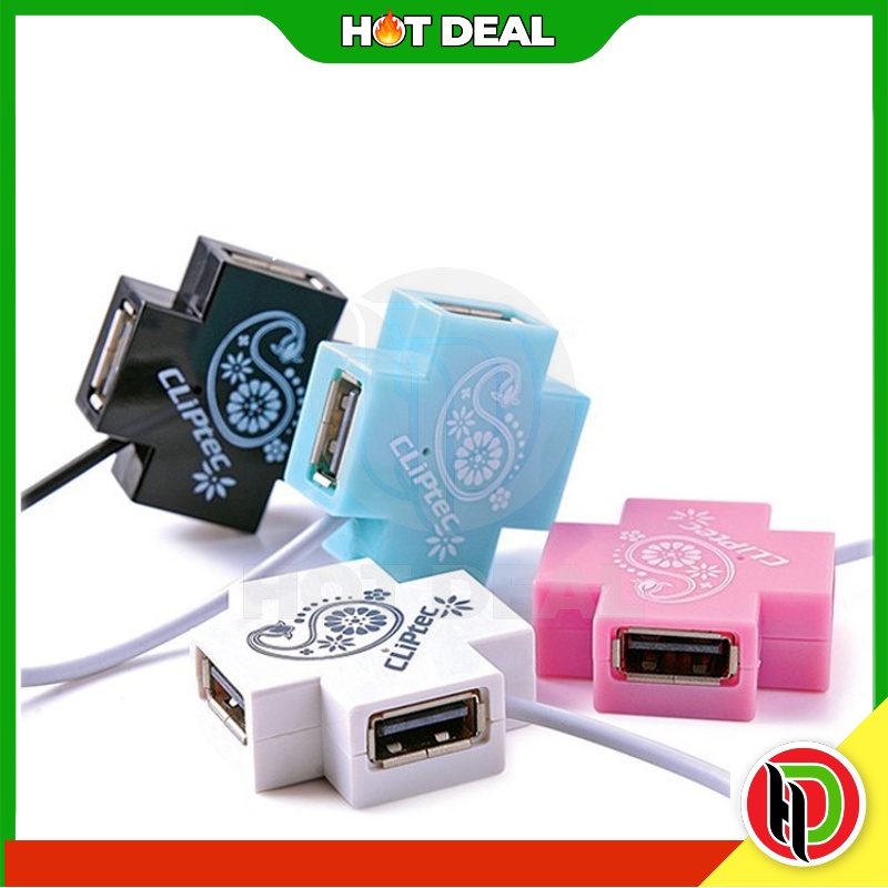Hotdeal Cliptech RZH-209 Mini-Xcross 4 ports USB 2.0 Hub USB Hub USB ...