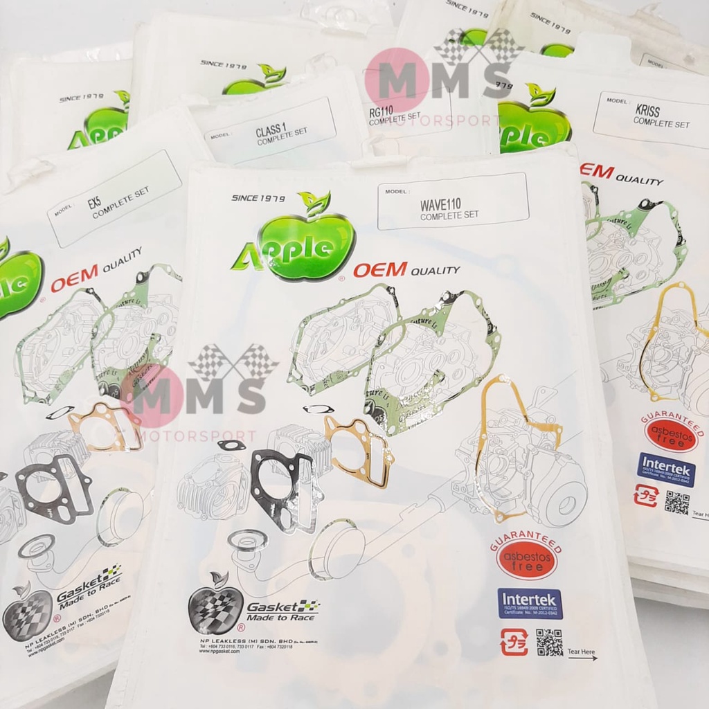 Apple Gasket Complete Set Overhaul Varieties Model Motorcycles | Shopee ...