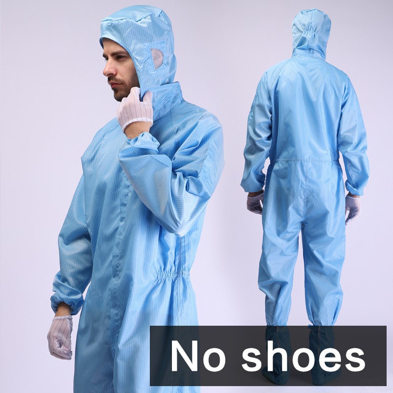 Clean room Overall Jumpsuit Coverall ESD PPE Suit Washable Reusable ...
