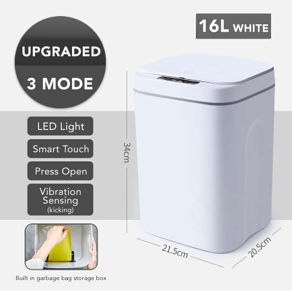 🔥Ship 24Hrs🇲🇾 Automatic Touchless Motion Sensor Dustbin Electronic Anti ...