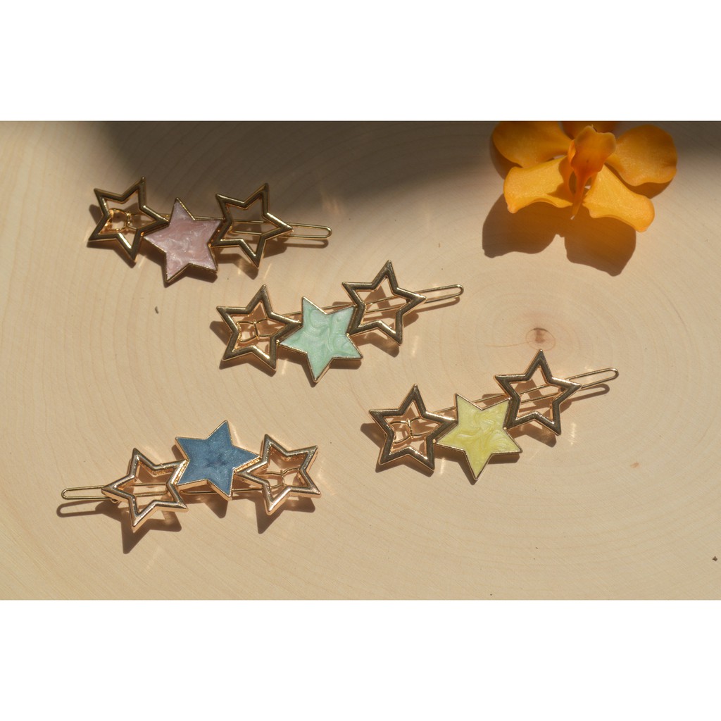 INSTA STYLE STARRY HAIR CLIPS BY DANDELION DECEMBER | Shopee Malaysia