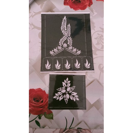 Sticker Inai Lukis Murah Senang Nak Lukis Design Terbaru / Henna ...