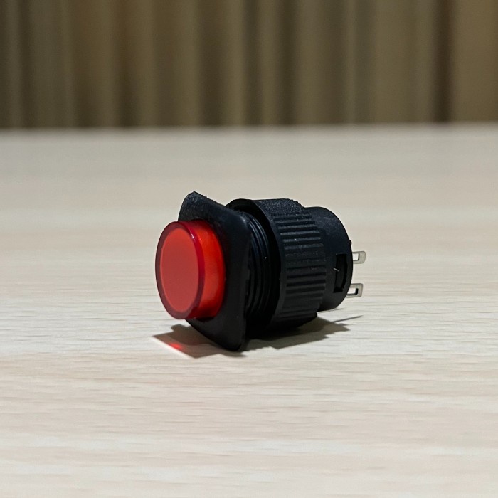 MERAH Switch PUSH BUTTON SWITCH ON OFF 4 PIN Box 3A 250V 5A 30V R16 ...