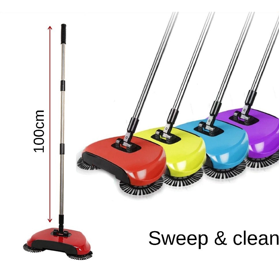 🌹READY STOCK🌹 HAND PROPELLED SWEEPER Automatic Smart Hand Push Magic ...