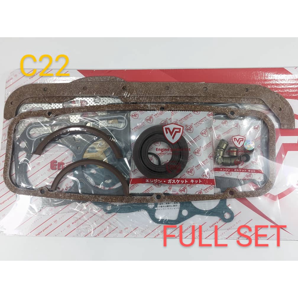NISSAN VANETTE C22 Full Overhaul Set / Top Set with Carbon Head Gasket ...