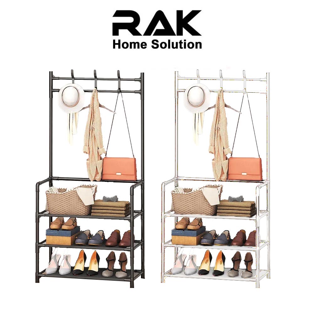 RAK 4 Lapisan Rak JY Pengyangkut Baju Rak Pakaian Rak Kasut Rak Beg ...