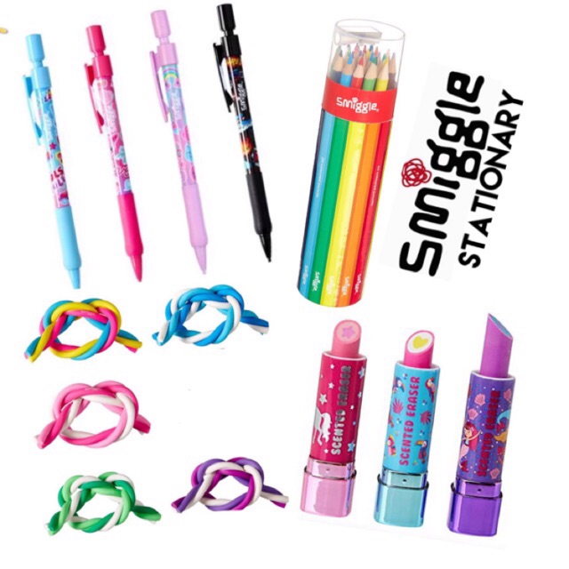 💯 [READY STOCK] SMIGGLE PENCIL PENSIL ERASER COLOR DRAWSTRING BAG ...