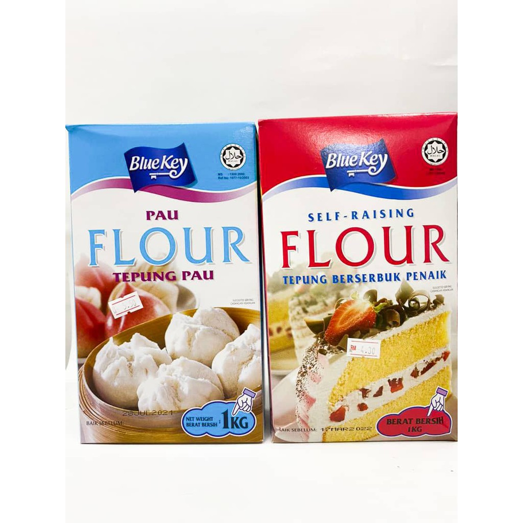 Bluekey Self-Raising Flour Pau Flour 1kg || Tepung Naik Sendiri ...