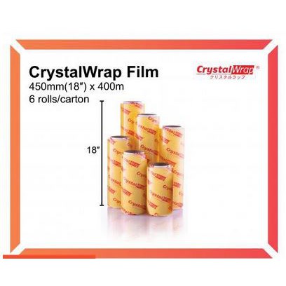 TAPAU - CrystalWrap® Food Wrap Film - 18" Crystal Wrap 400meter ...
