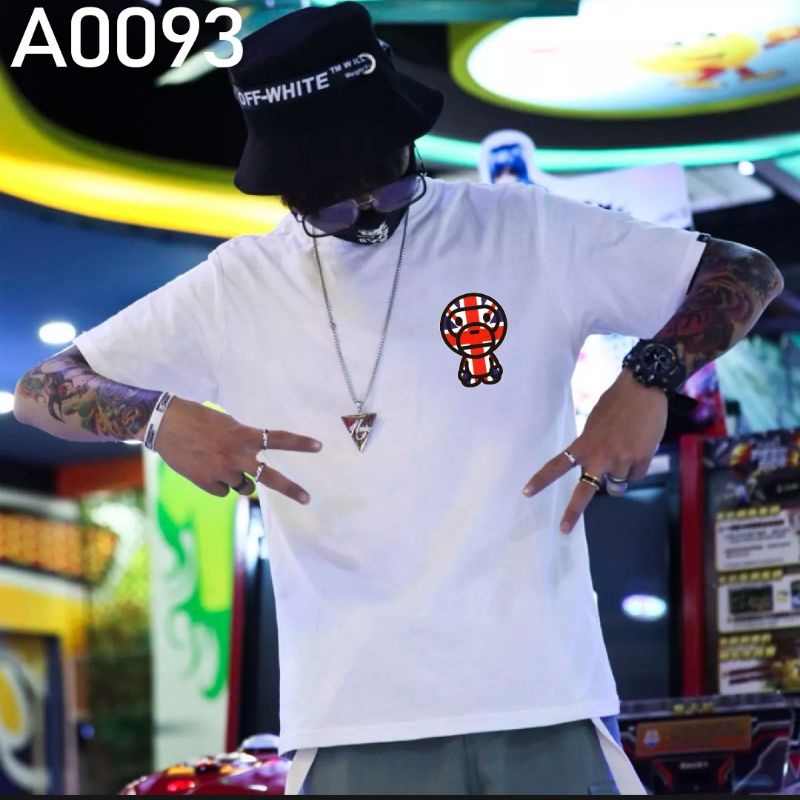 Baju Tshirt Malaysia Bape Baby Milo British flag cute LELAKI PEREMPUAN ...