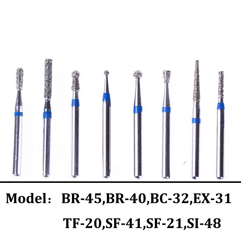 Set Dental Diamond Burs Set For High Speed Handpiece Cavity Preparation ...