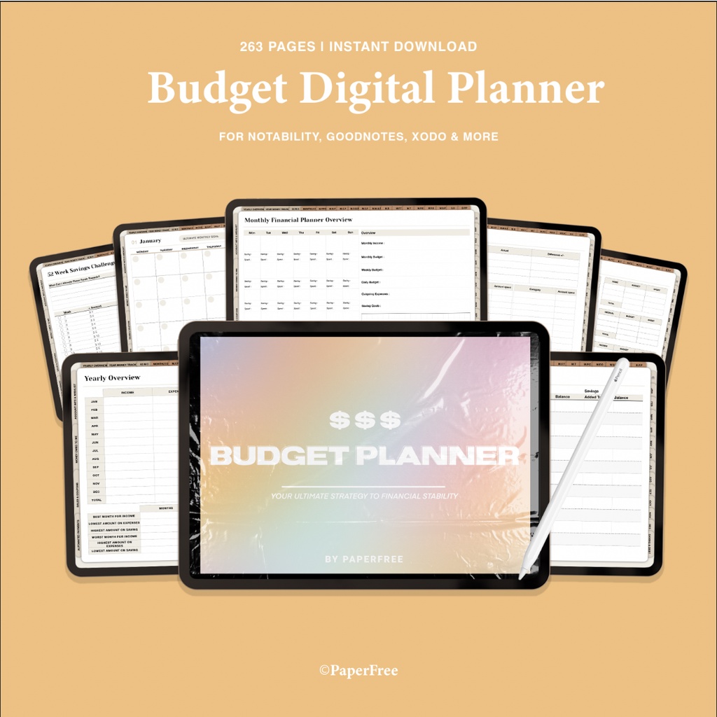GoodNotes / Notability / Digital Budget Planner / PDF Digital Planner ...