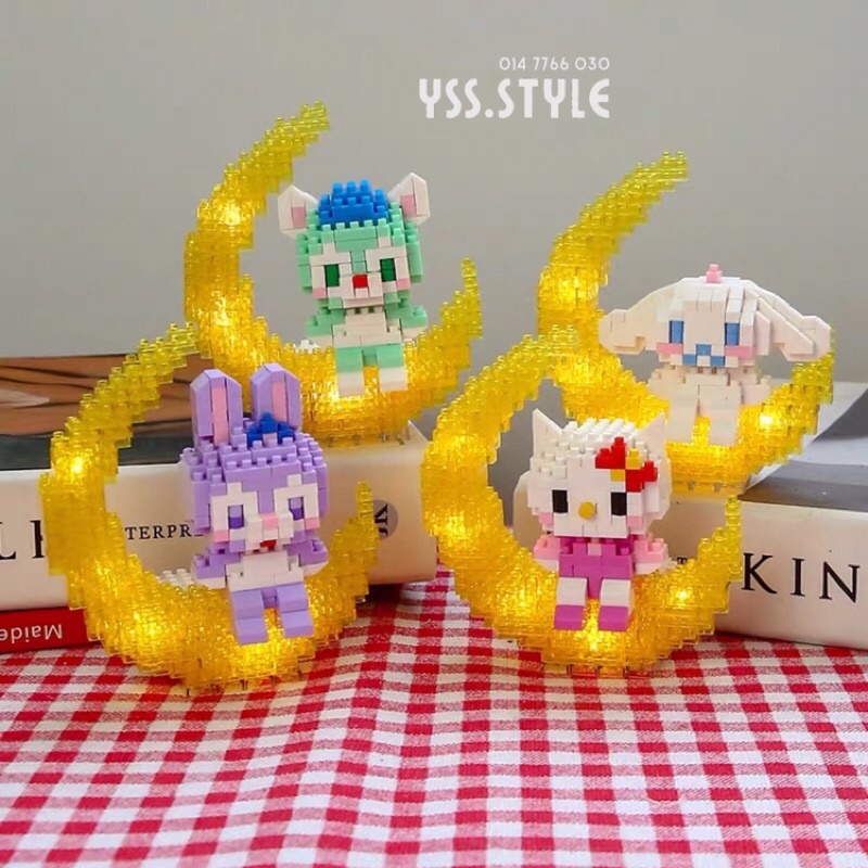 LED Moon Cartoon Model Micro Bricks Nano Building Blocks StellaLou ...