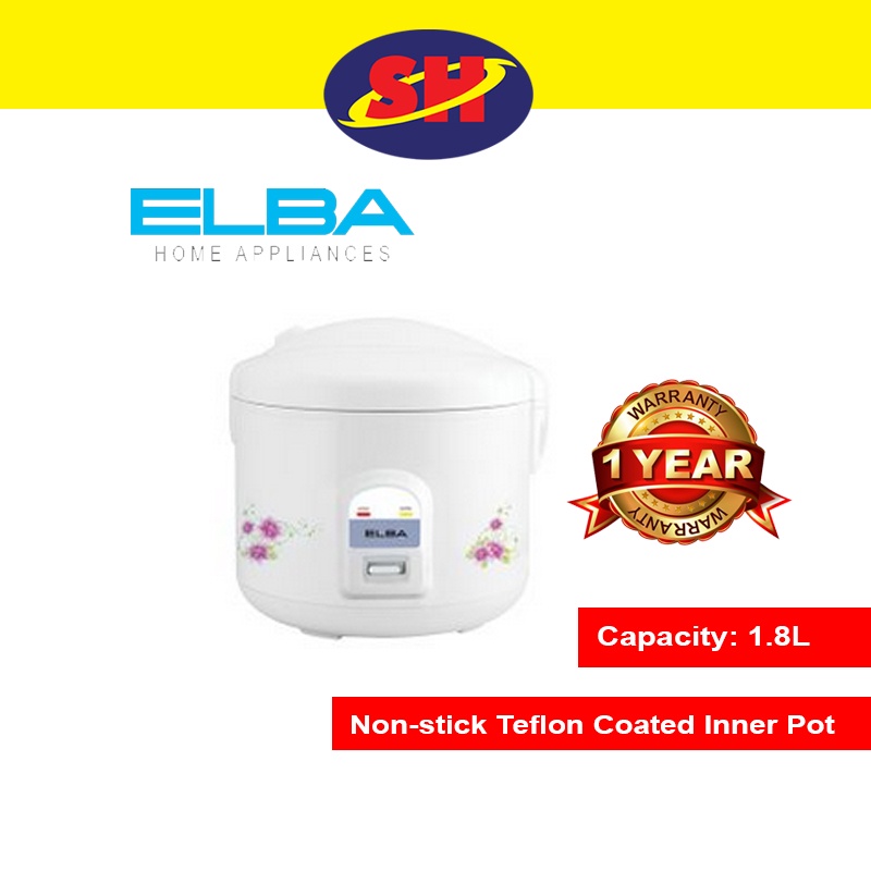 [𝐄𝐚𝐬𝐭 𝐌𝐚𝐥𝐚𝐲𝐬𝐢𝐚] Elba 1.8L Jar Rice Cooker ERC-E1831 (𝟕𝟎𝟎𝐖) | Shopee ...