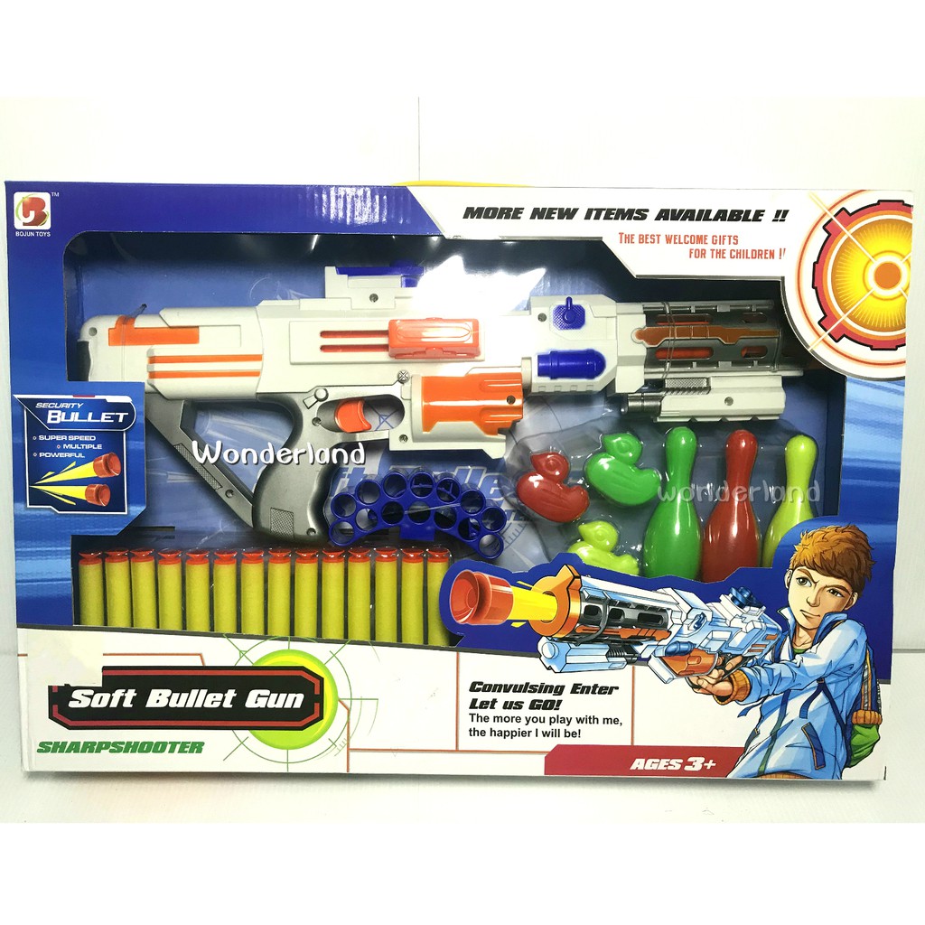 Soft Bullet Toys Gun Come with 14 soft bullet (Superworth) | Shopee ...