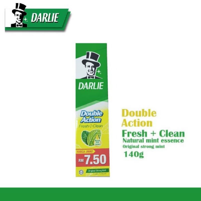 DARLIE FRESH IN BRITE 140G/DARLIE DOUBLE ACTION175G/DARLIE DOUBLE ...