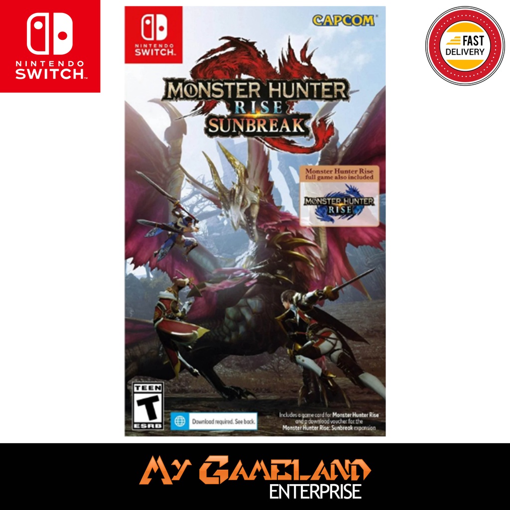 Nintendo Switch Monster Hunter Rise Sunbreak (Japan)(English/Chinese ...