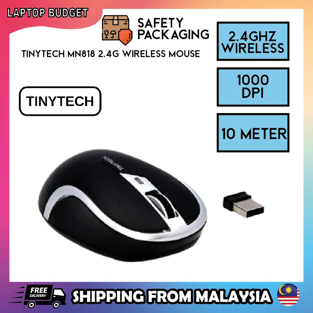 TINYTECH MN818 2.4G WIRELESS MOUSE | Shopee Malaysia